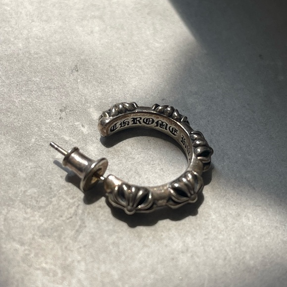 Chrome Hearts | Accessories | Chrome Hearts Plus Band Hoop Earring ...